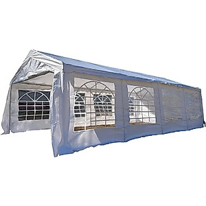 26'x13' PE Party Tent White - Heavy Duty Canopy Carport - by DELTA Canopies