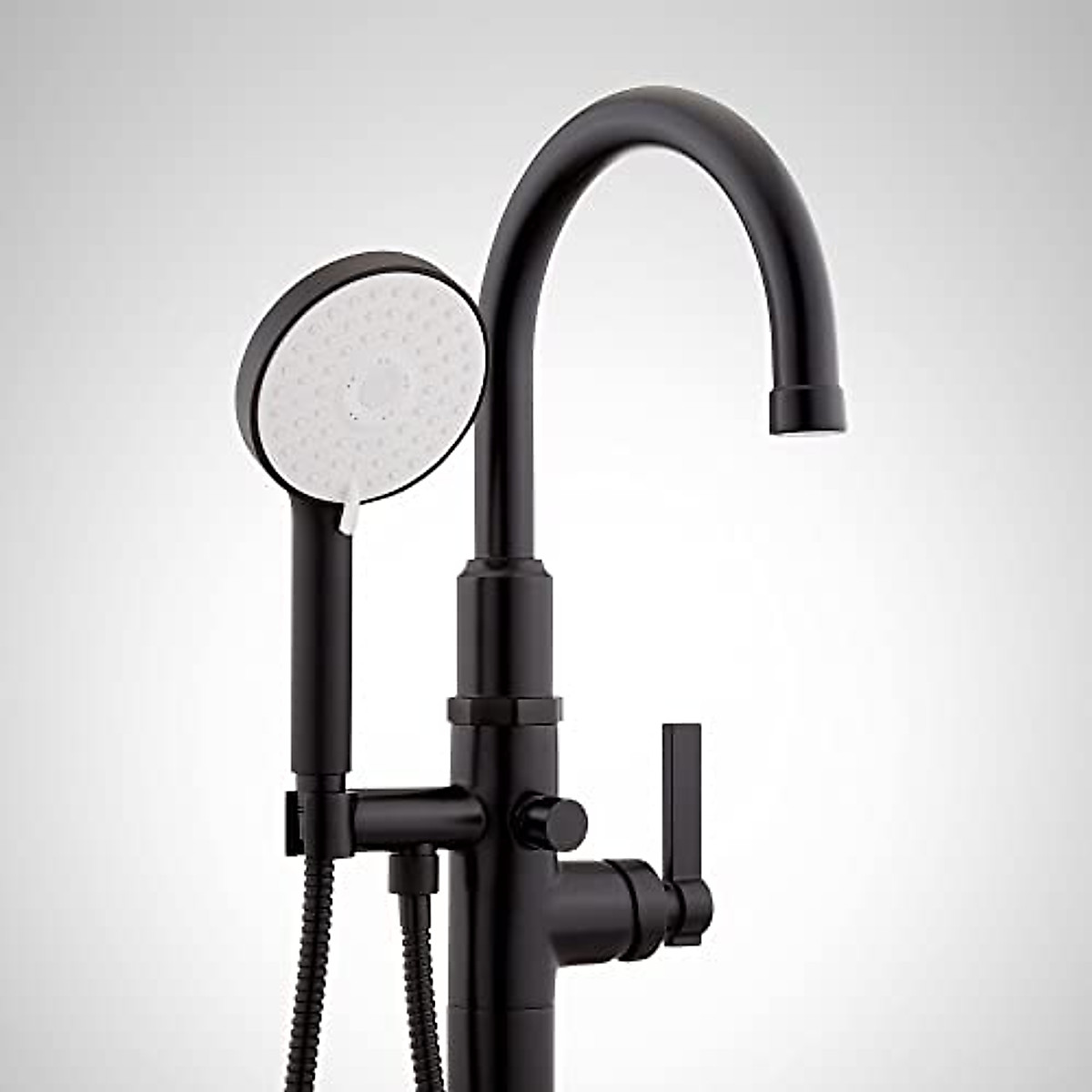 Signature Hardware 948657-LV Greyfield Floor Mounted Tub Filler Faucet - Includes Hand Shower