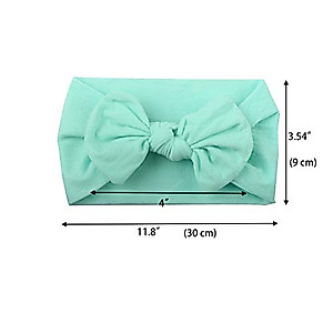 CELLOT Super Stretchy Soft Knot Headbands with Hair Bows Head Wrap Hair Accessories For Newborn Baby Girls Infant Toddlers Kids