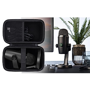 co2CREA Hard Case Replacement for Logitech Creators Blue Yeti Nano USB Microphone