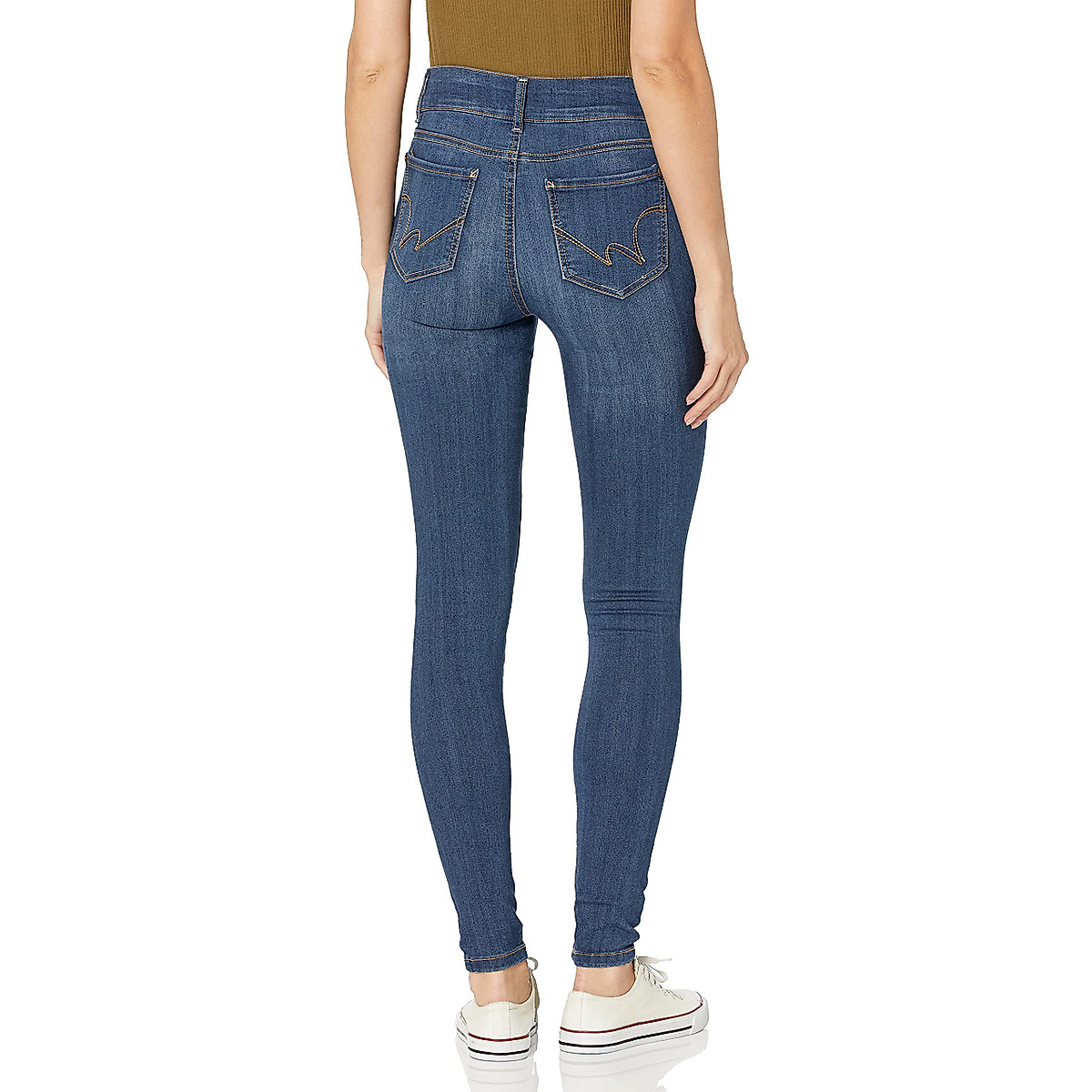 WallFlower Women's Ultra Skinny Mid-Rise Insta Soft Juniors Jeans (Standard and Plus), Hayden Pure, 9