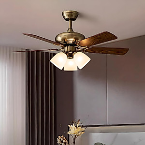 YOUROKE 4-Pack Ceiling Fans Glass Shade Covers, Lampshade Replacements Bell Shaped White Frosted Glass, 1.65 In Fitter 5 In Height, Glass Shade Replacement for Chandelier Wall Sconces Lights