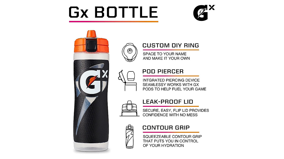 Gatorade Gx Marble Pink 30oz Refillable Hydration Bottle