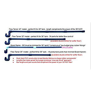 Flow Tamer Jr. Spray Bar for Hagen Fluval 307/407 Canister Filter (42 inch for 48 inch Tank) 1 Count (Pack of 1)