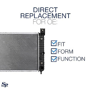 Spectra Premium CU2334 Radiator With TOC, Without EOC -28-1/4" Core Compatible With Chevrolet Silverado, GMC and Cadillac