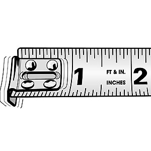 Lufkin PHV1425D Power Return Engineer's Tape, 1-Inch by 25-Feet, Hi-Viz Orange