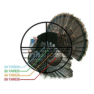 UTG 4X32 1" Crossbow Scope, Pro 5-Step RGB Reticle, QD Rings