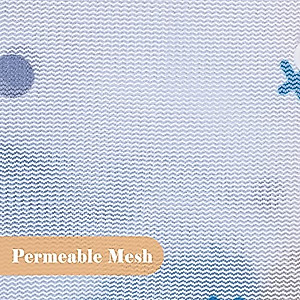 Yonchic Mesh Laundry Bag, Durable Laundry Bags with Premium Zipper, 5-Piece Washing Machine Wash Bags for Delicates Blouse, Hosiery, Baby Clothes, Travel Organization Bag (Pineapple)