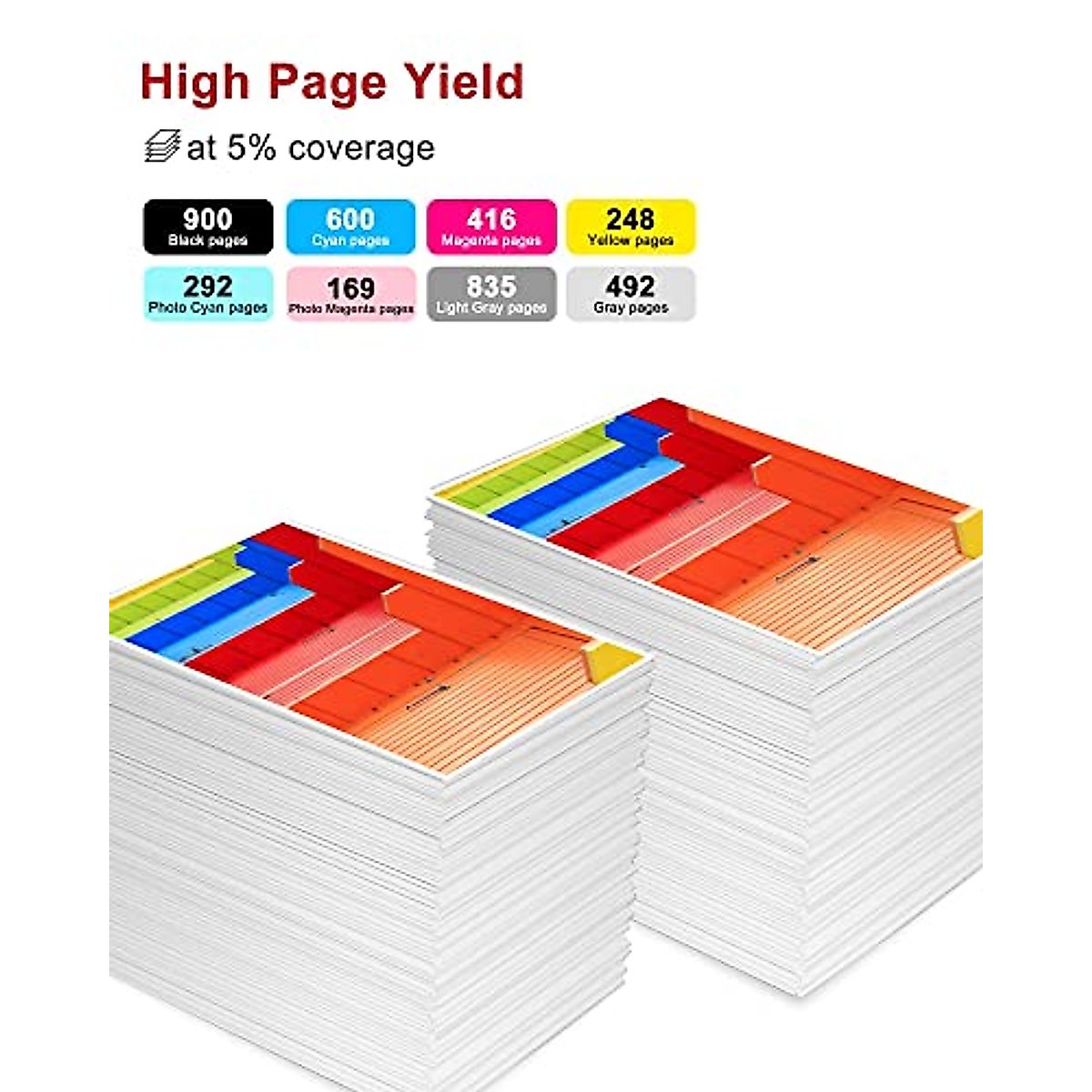 CLI-42 Compatible Ink Cartridges Replacement for Canon CLI42 CLI-42 CLI 42 Use with Pro-100 Pro 100 Printer 8 Value Pack