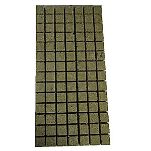 1.5 inch Rockwool/Stonewool Grow Cubes Starter Sheets for Cuttings, Cloning, Plant Propagation, Seed Starting Hydroponic Grow Media Growing Medium for Vigorous Plant Growth (28, 1.5)1