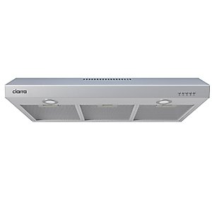 CIARRA Under Cabinet Range Hood 30 inch Ductless Convertible Duct, Stove Vent Hood for Kitchen with 3-Speed Exhaust Fan in Stainless Steel
