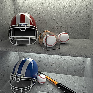 4 Pack Baseball Display Case, UV Protected Acrylic Boxes for Display,Clear Display Case Baseball Cube Memorabilia Showcase Autograph Ball Protector - for Official Size Ball
