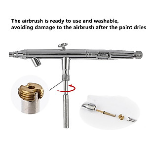 TDGBIH Air Brush Tools, 2 Pack Needle Packing Nut or Valve Screw Replacement Repair Tool Air Brush Spray Gun Replace Accessories for Double Action Air Brush Spray Gun