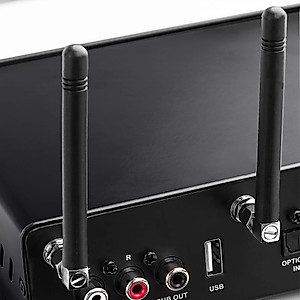 Nero Stream 200W App Controlled Power Amplifier, 2 Channel Class D, Built-in DAC, WiFi Bluetooth Optical USB RCA Inputs - OSD Audio