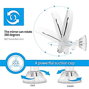 FQYYDD Illuminated Makeup Mirror Led Makeup Mirror 10X Magnification Function