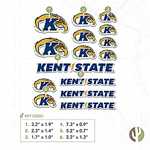 Kent State University Sticker KSU Golden Flashes Stickers Vinyl Decals Laptop Water Bottle Car Scrapbook T1 (Type 1-1)