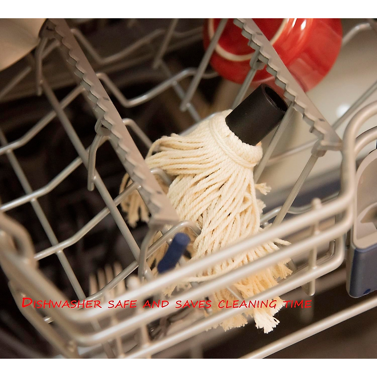 BBQ Sauce Pot and Basting Brush Set, 61 oz Stainless Steel Sauce Pan & Basting Mop Brush, Gifts for Griller, with 2Pcs Wooden Long Handle Barbecue Sauce Mops & 2Pcs Replacements