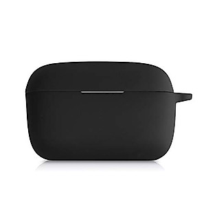 kwmobile Silicone Case Compatible with JBL Live 300TWS - Case Protective Cover for Headphones - Black