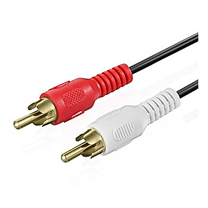 Fosmon 2-RCA Male to 2-RCA Male (6 FT), Dual 2 RCA Cable, Stereo Audio 2RCA Cord Male to Male Connector
