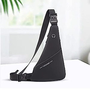 LOCALLION Sling Bag, Small Sling Backpack, Anti-Theft Chest Shoulder Bags, Slim Cross Body Side Pack for Men Women