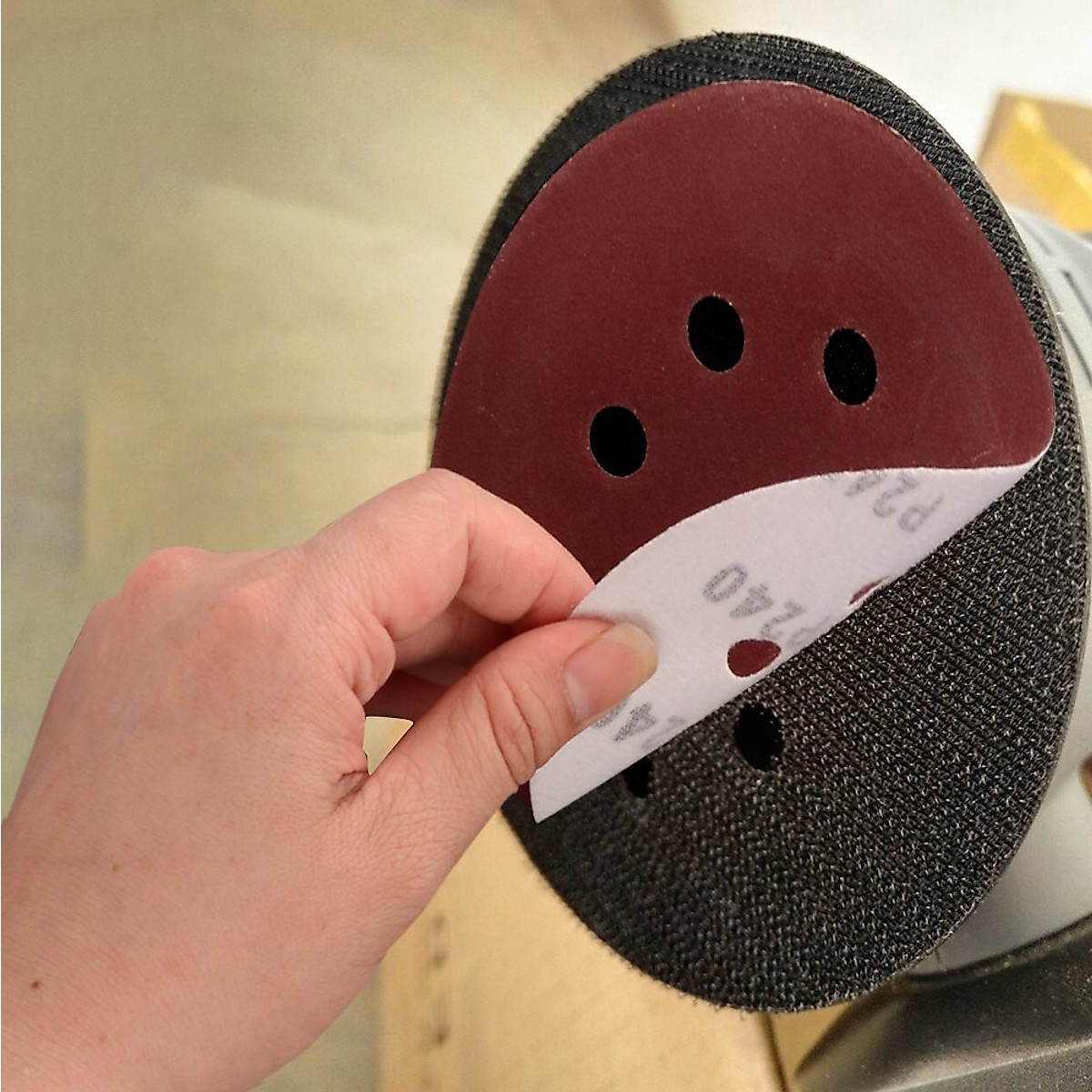 Viaky 80 Pcs 5 Inch 8 Holes Sanding Discs Pads Hook and Loop, Orbital Sander Replacement Pad, Round Sand Paper 40/60/100/120/180/240/320/400 Grits for Power Orbit Sanders