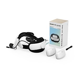 BOBOVR M2 Pro Battery Pack Head Strap More Combo Compatible with Quest 2（1 Strap + 2 Battery Pack）