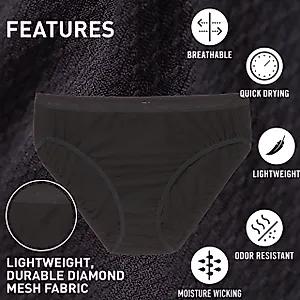 ExOfficio Women's Give-N-Go Bikini Brief, Black, Small