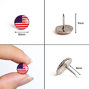 HYPERI 193 Push Pins Country Flag Pins Thumb Tacks, Decorative Drawing Pins for Bulletin Board, Pinboard, Map, Office, Map Pins for Travel Map, Travel Gifts for New Year, Valentines Day Gifts for Him