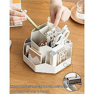 YipuVR 360 Degree Rotating Pen Holder,9 Slots Pencil Pen Holder for Desk Cute,Desk Organizers And Accessories for Stationery Supplies,Pen Organizer for Office School Home