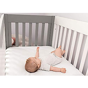 Cotton Organics 100% Organic Jersey Fitted Crib Sheets Soft, Hypoallergenic & Durable Premium Cotton, Natural White for Boys and Girls (White)