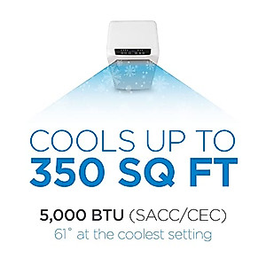 BLACK+DECKER 8,000 BTU Portable Air Conditioner with Remote Control, White