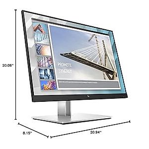 HP E24i G4 24inch IPS WUXGA E-Series E24i G4, 61 cm, W125917111 (E-Series E24i G4, 61 cm (24), 1920 x 1200 Pixels, WUXGA, 5 ms, Black, Silver)