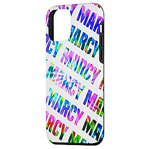 iPhone 12 mini Custom Marcy Phone Cover White Personalized Tie Dye Case