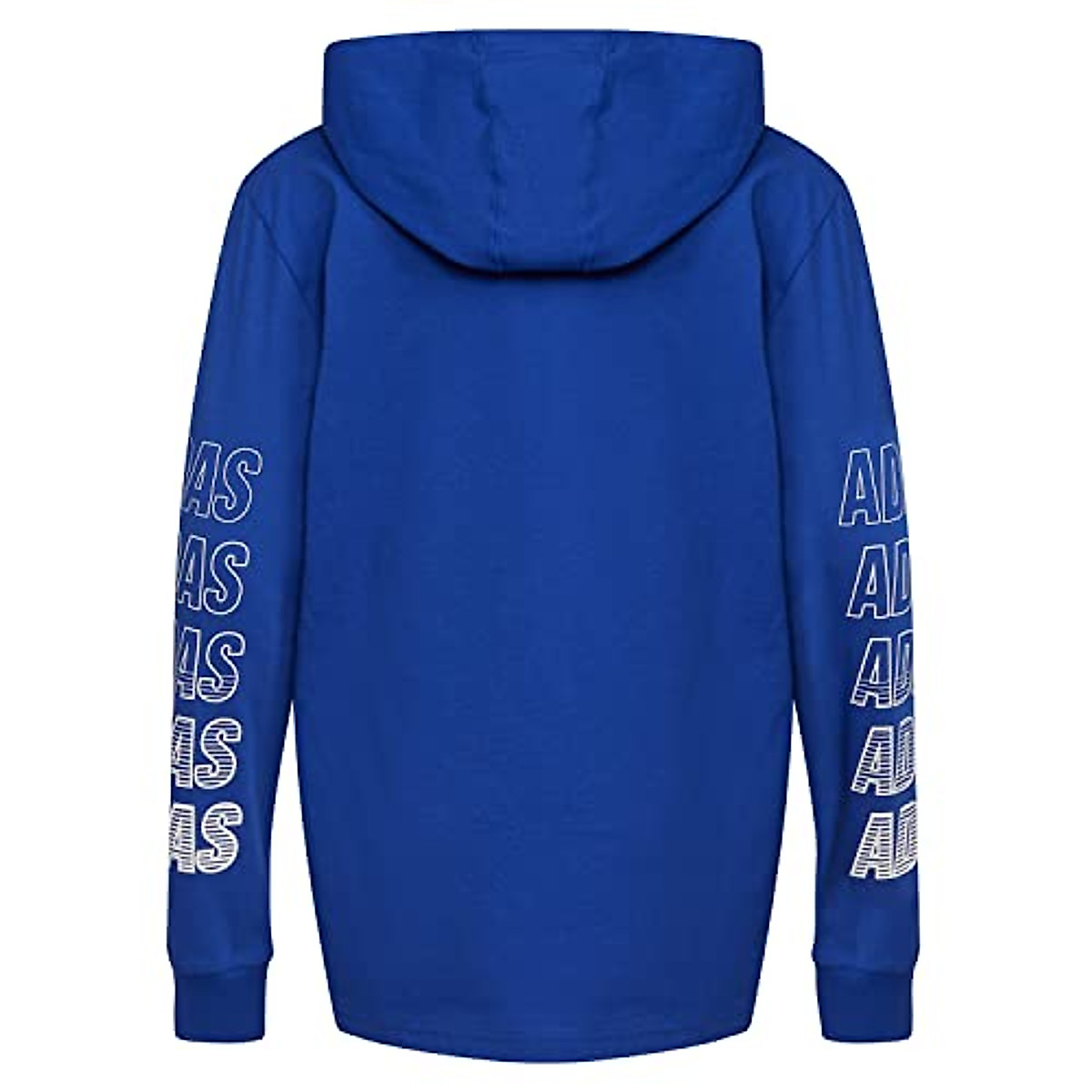 adidas Boys' Long Sleeve Innovation Hooded Tee, Team Royal Blue, Large (14/16)