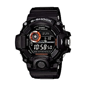 Casio Men's GW-9400BJ-1JF G-Shock Master of G Rangeman Digital Solar Black Carbon Fiber Insert Watch