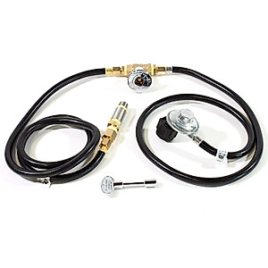 Celestial Fire Glass 36" x 12" Drop-in Burner Pan and 150k BTU LP Burner Connection Kit