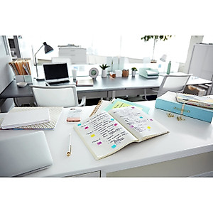 Post-it Flags Value Pack, 50/Dispenser, 4 Dispensers/Pack, 1 in Wide, Assorted Colors, Includes FREE Flags + Highlighter (680-RYBGVA)