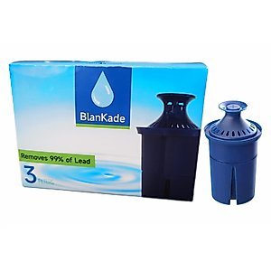 Elite Water Filter(Lasts 6 Months) Replacements for Brita Pitcher Water Filter and Dispensers and More,Efficient Long-Life,Reduce Chlorine (Taste and Odor) and Lead,BPA FREE - 3 Pack(Blue)