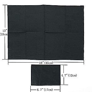 13"x18" Black Dental Bibs Disposable 125 PCS 3 Ply Waterproof Dental Tattoo Bibs 125 PCS per Bag 1 Bag Soft and Waterproof Dentist Clinic Medical Tray Cover and Nail Table Cover