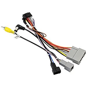 Car Radio Wiring Harness with Antenna Adapter and RCA Connector Compatible with Honda-CRV/BRV/HRV Jazz Greiz Crider Aftermarket Stereo Wire Cable