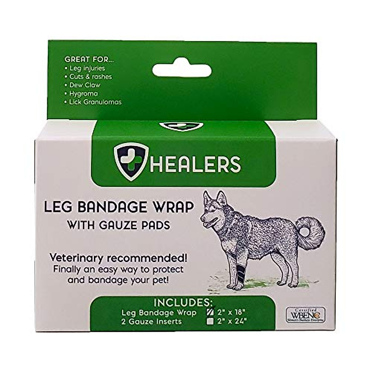 HEALERS Medium Leg Wraps - 24-Inch, Blue