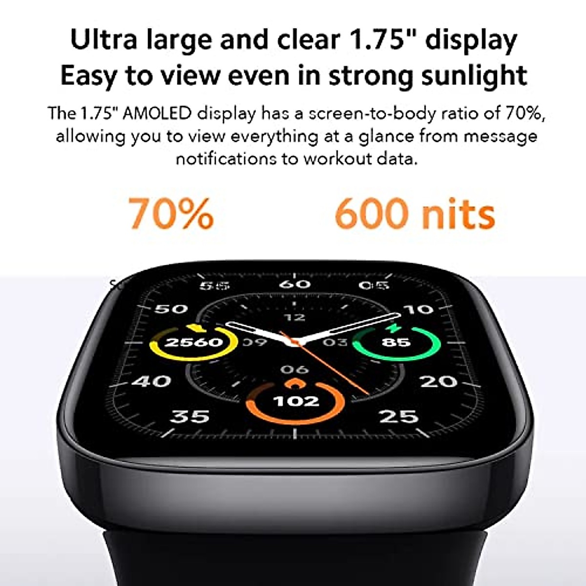Xiaomi Redmi Watch 3 Smart Watch with Alexa Built-In for Men Women, GPS Fitness Tracker with 120+ Sport Modes, Blood Oxygen Heart Rate Sleep Monitor,Bluetooth Phone Call Watch for iPhone Android,Black