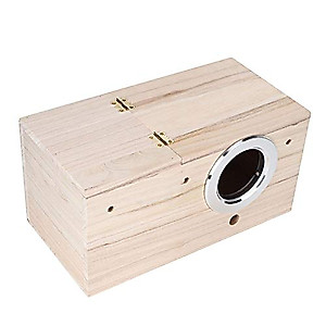 Wooden Birds House, Durable Birds Nest Box Cockatiels Bird Breeding Box House Decoration, 29 x 14.7 x 14.7cm / 11.4 x 5.8 x 5.8in