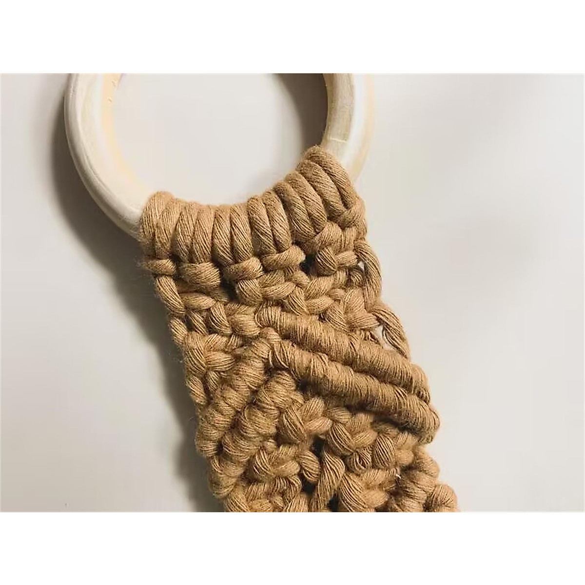 Macrame Kitchen Towel Holder, Macrame Knit Hanging Kitchen Towel Holder, Macrame Towel Holder Ring, Macrame Towel Holder Ring, Macrame Towel Holder