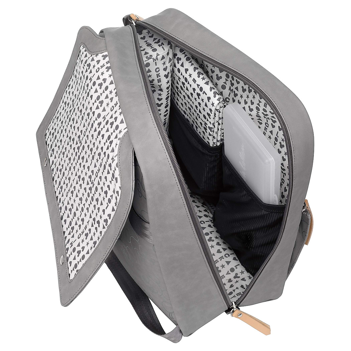 Petunia Pickle Bottom Meta Backpack - Laptop Backpack, Love Mickey Mouse, Unisex, Stylish, Spacious, and Sleek