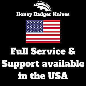 Western Active Honey Badger Medium Pocket Knife EDC Drop Point Folding Utility Knife 3.2" Steel Blade, Reversible Pocket Clip, Folding Pocket Knife - (2.9oz) Drop Point Medium Orange D2 HB1060