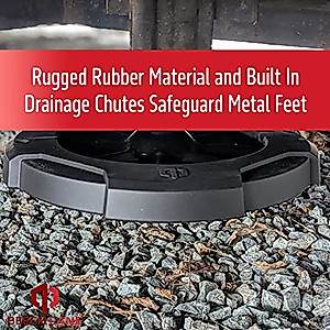 Beech Lane Permanently Attached RV Leveling Jack Pad for LCI Ground Control 3.0 Hall Effect Landing Gear Feet, 10 Second Permanent Install, Patent Pending Design Protects Metal Feet (6 Pack)