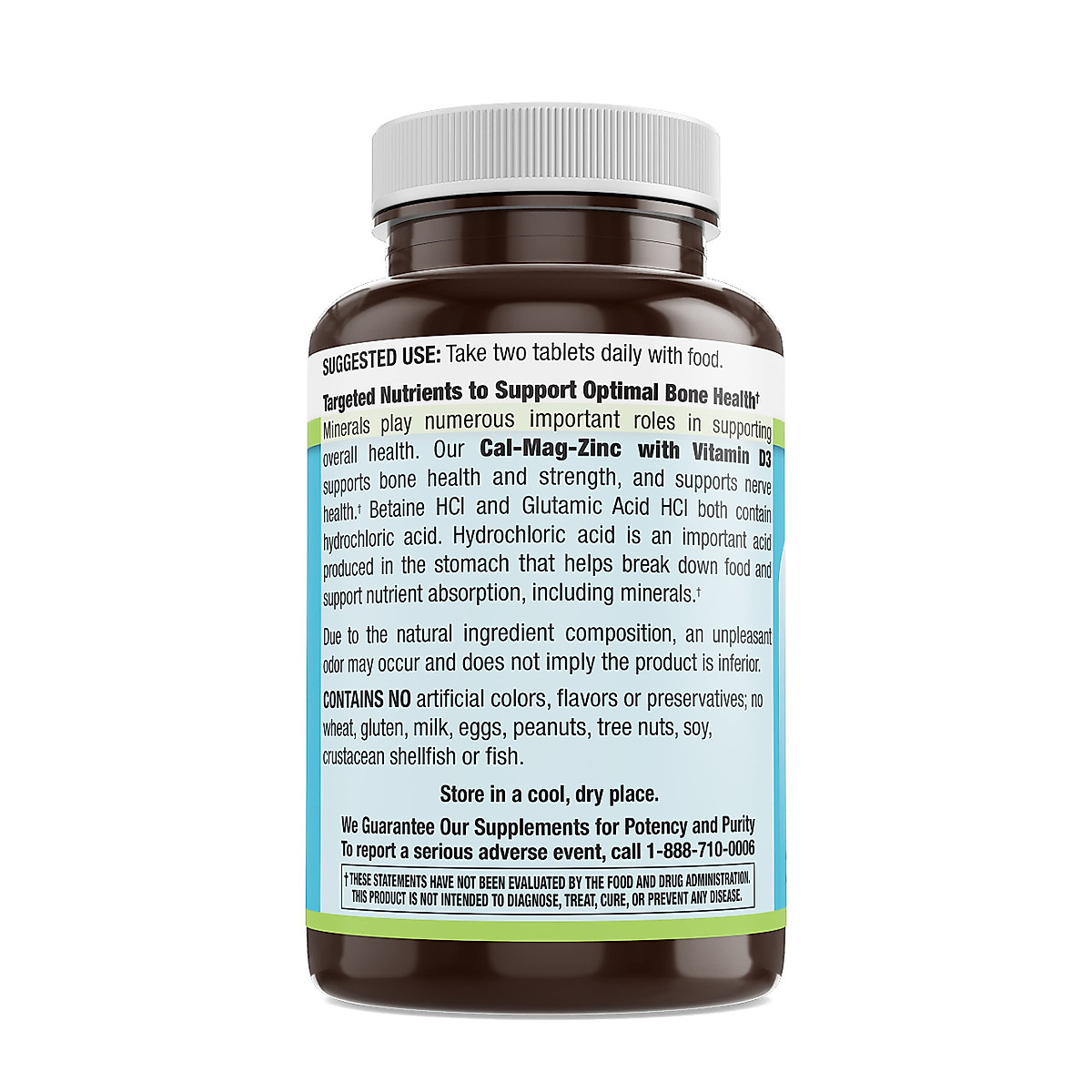 Livamed - Chelated Cal-Mag Plus Betaine HCl Veg Tabs 250 Count