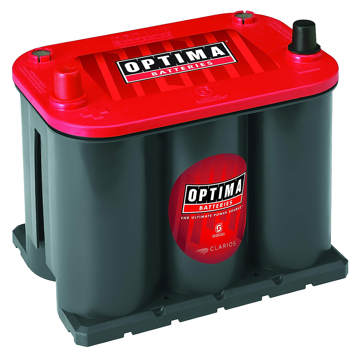 OPTIMA Batteries High Performance 25 RedTop Sealed AGM Car, Truck, and SUV Starting Battery, 720 CCA, SAE Terminal, Maintenance Free, Versitile Mounting