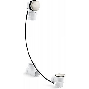 KOHLER ClearFlo Cable bath drain, less PVC tubing